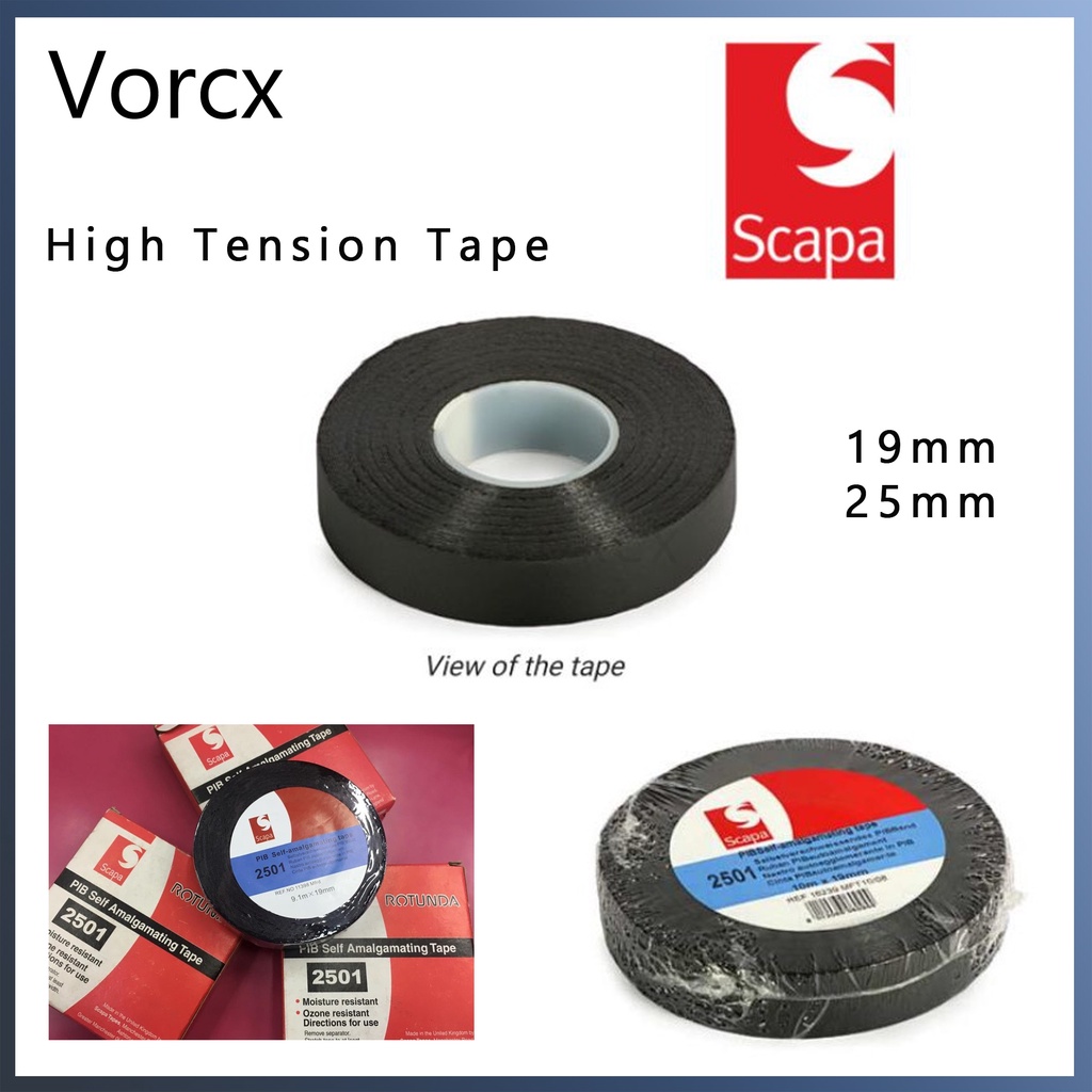 Scapa PIB Self Amalgating Tape 2501 9.1m High Tension | Shopee Malaysia