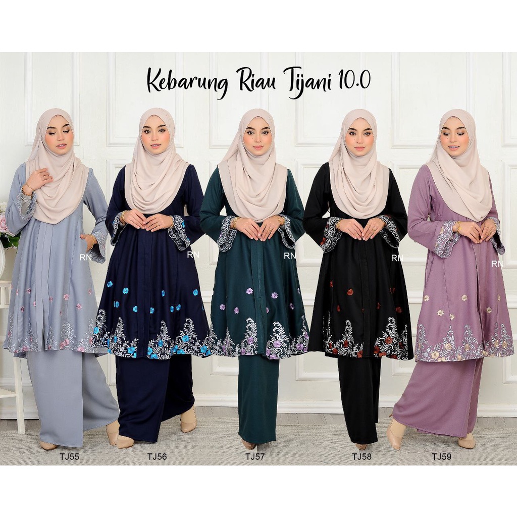 [CLEARANCE] KEBARUNG RIAU TIJANI 10 - Kebarung Modern Baju Kurung Moden ...