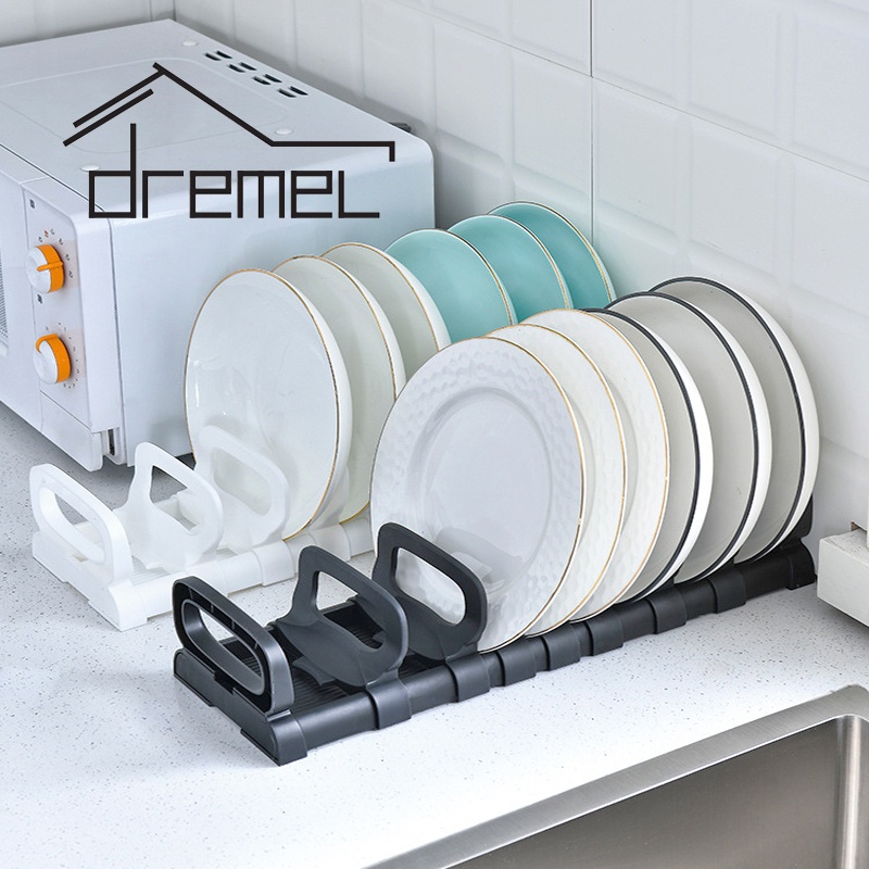 DREMEL Kitchen Drawer Dish Rack Cabinet Inner Plate Draining Bowl Plate ...