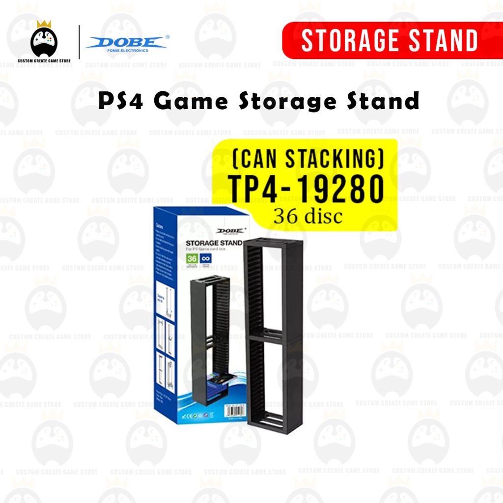Dobe PS4 PS PlayStation Game Storage Stand 36 Game Card Box Disk Rack ...