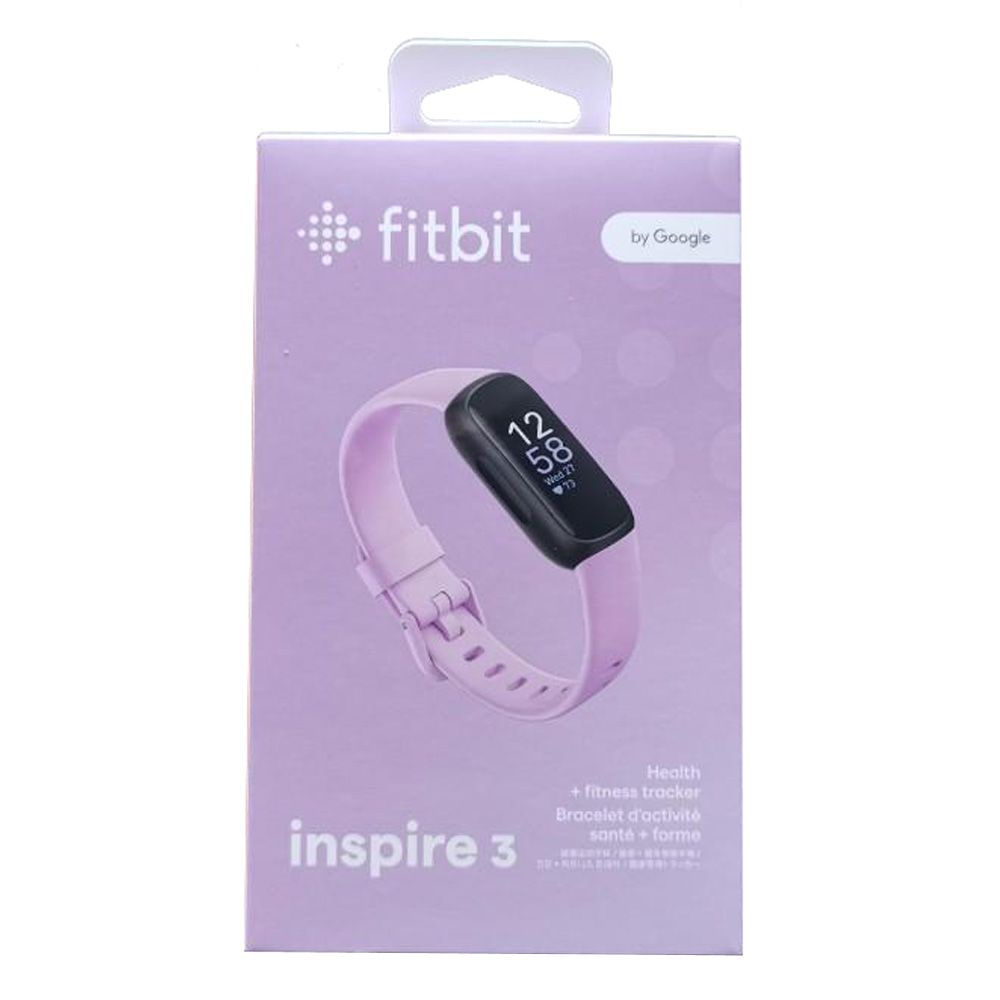 Fitbit Inspire 3 Fitness & Health Tracker ( Lilac Bliss / Black ...