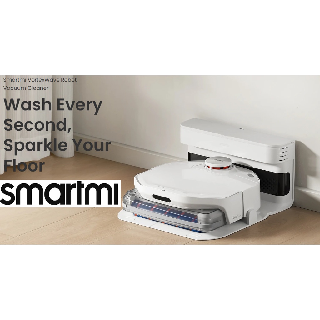 Smartmi Robot Vacuum Cleaner + FOC Smartmi Air Purifier P1 (Silver ...