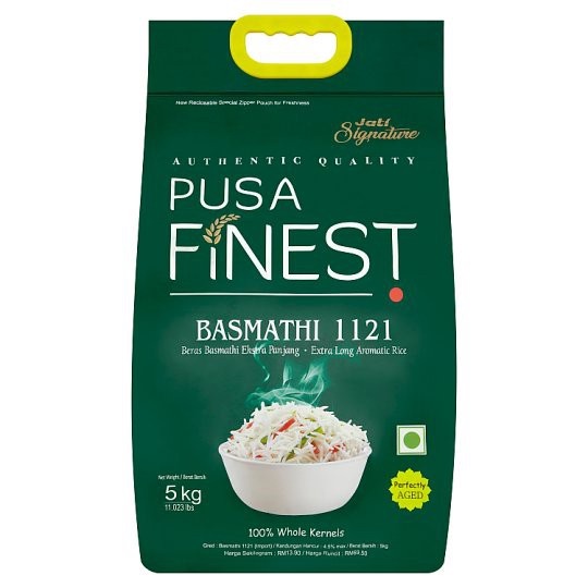 Jati Signature PUSA FINEST Basmathi 1121 2KG/ 5KG /Cap Rambutan PUSA ...