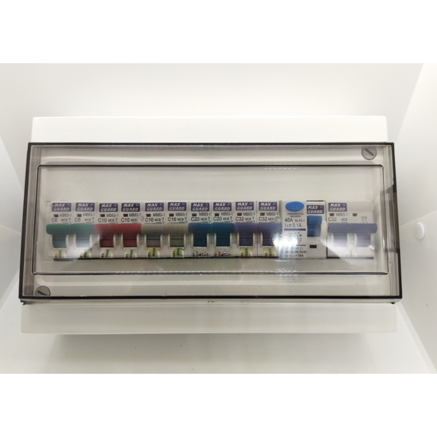 (10 MCB) MAXGUARD DB 14 Way 40A Complete Set With 32A MCB Main Switch ...