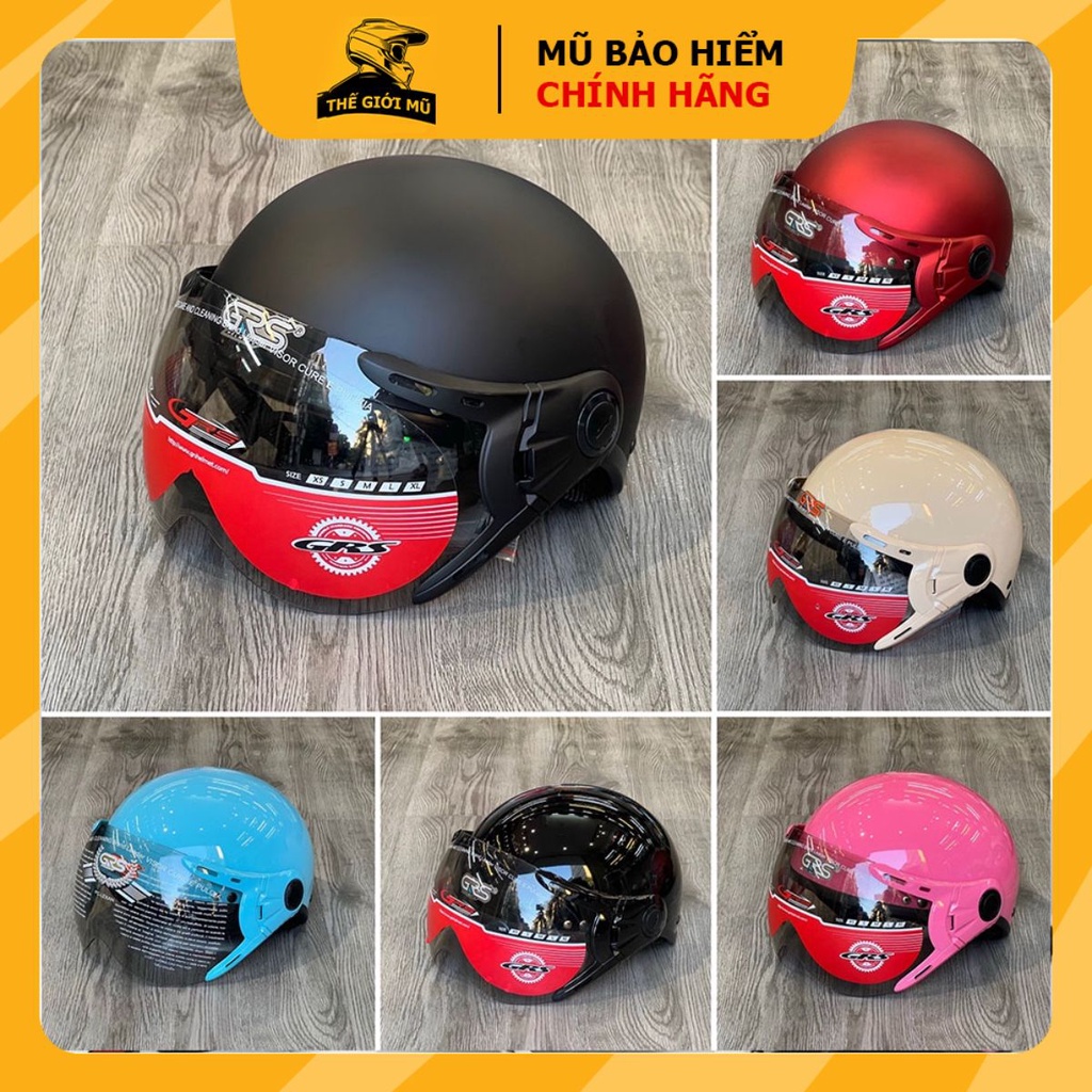 Genuine GRS A33K half-head helmet (Free set of glasses screws), 1/2 ...