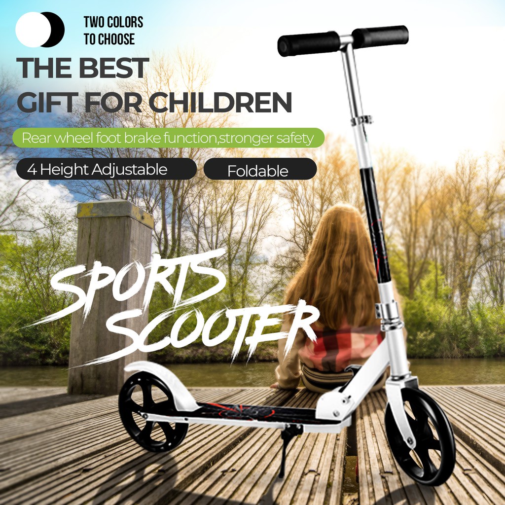 【Ready Stock】 Scooter For kids Adults Teens Skuter Adjustable Height ...