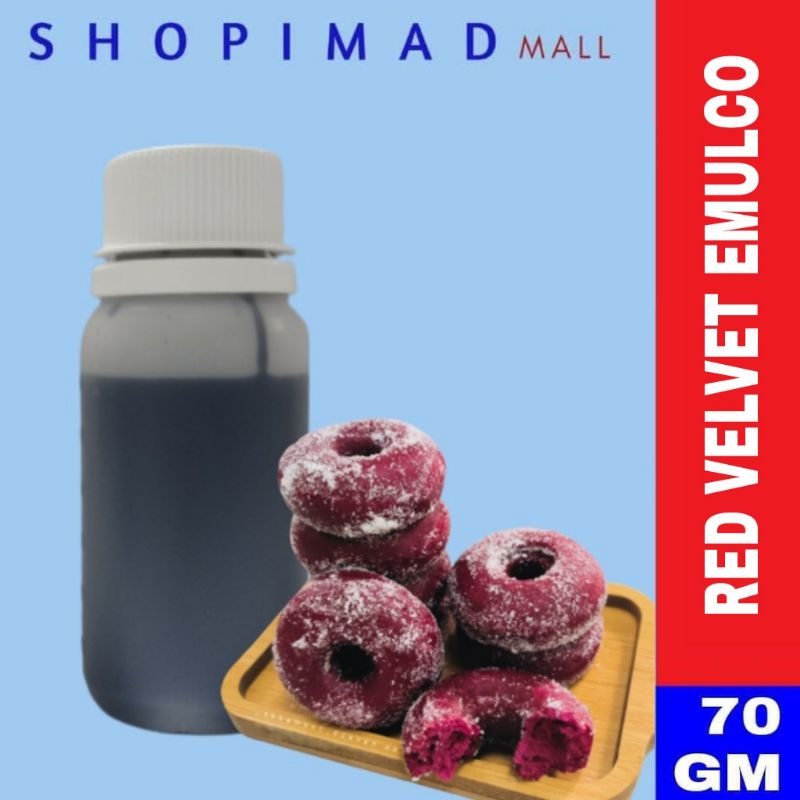 [70GM] RED VELVET EMULCO | PERISA RED VELVET | BAKING FLAVORING ...