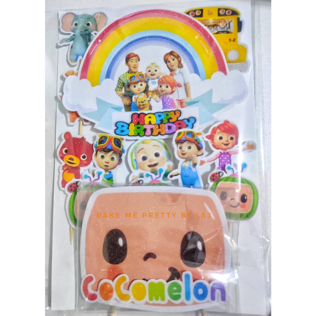 COCOMELON CAKE TOPPER - JJ & friends | Shopee Malaysia