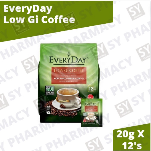 EveryDay Low Gi Coffee 20g X 12's (Exp: 12/2024) | Shopee Malaysia