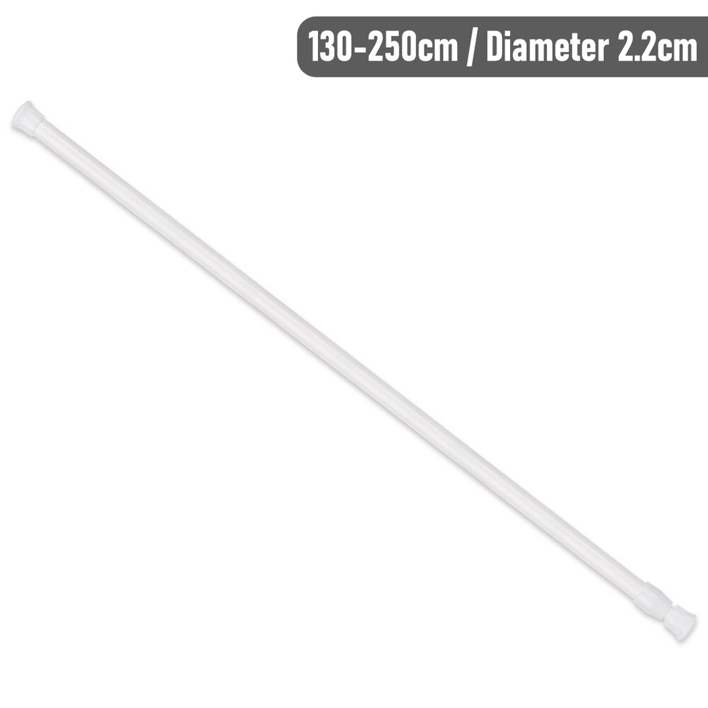 Adjustable Curtain Rod / Extendable Shower Curtain Rod / Telescopic ...
