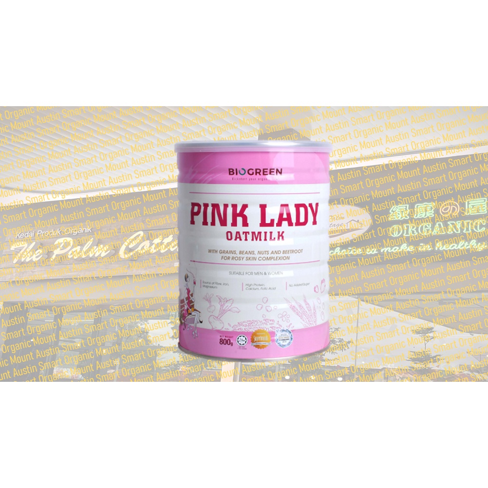 Biogreen Pink Lady Oatmilk (HALAL) 800g | Shopee Malaysia