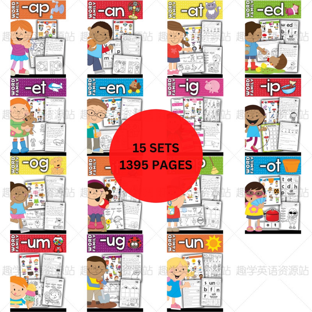 (PDF) phonics word family worksheet 1395 pages SOFT COPY | Shopee Malaysia