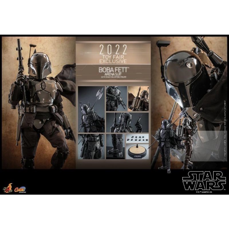 HOT TOYS CMS011 2022 TOY FAIR EXCLUSIVE STAR WARS BOBA FETT ARENA SUIT ...