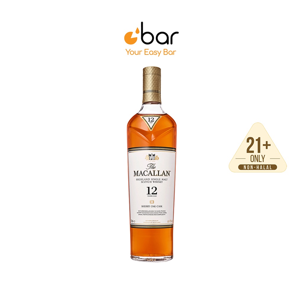 Macallan Sherry Oak 12 Years Whisky (700ml) | Shopee Malaysia