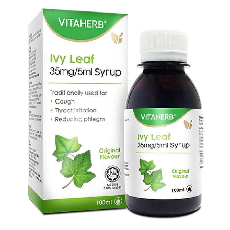 Vitaherb Ivy Leaf 35mg/5ml Cough Syrup 100ml | Shopee Malaysia
