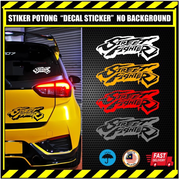 STREET FIGHTER decal car sticker. JDM STICKER. WINDSCREEN STICKER ...