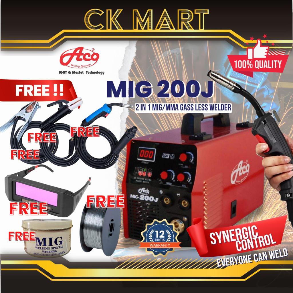 ACO MIG 200J Gasless Welding Machine *NON-GAS* Ready Stock 1 Year ...