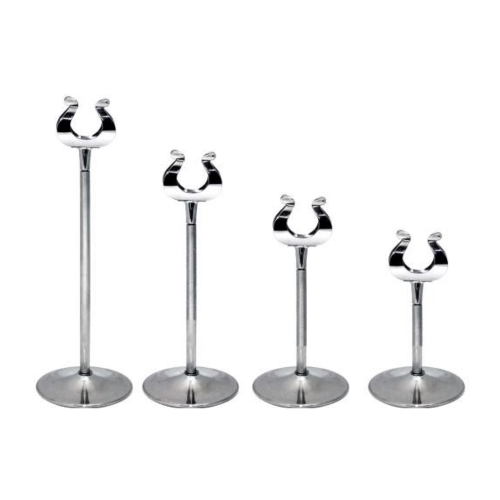 STAINLESS STEEL MENU STAND- 12" | Shopee Malaysia
