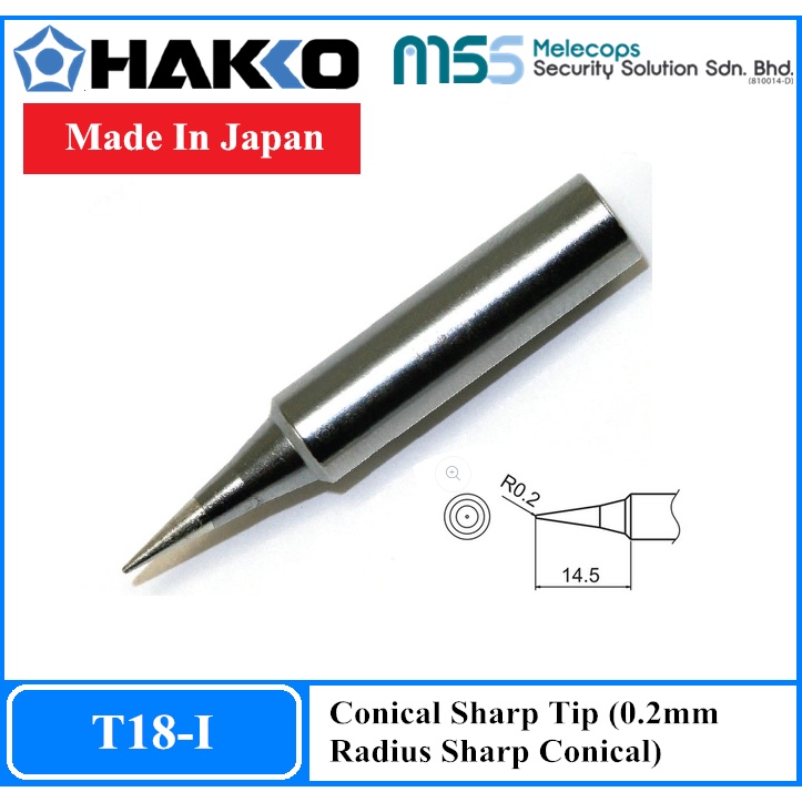 HAKKO T18-I Replacement Tip For FX-888D Digital Soldering Station (Conical Sharp Tip) | Shopee ...