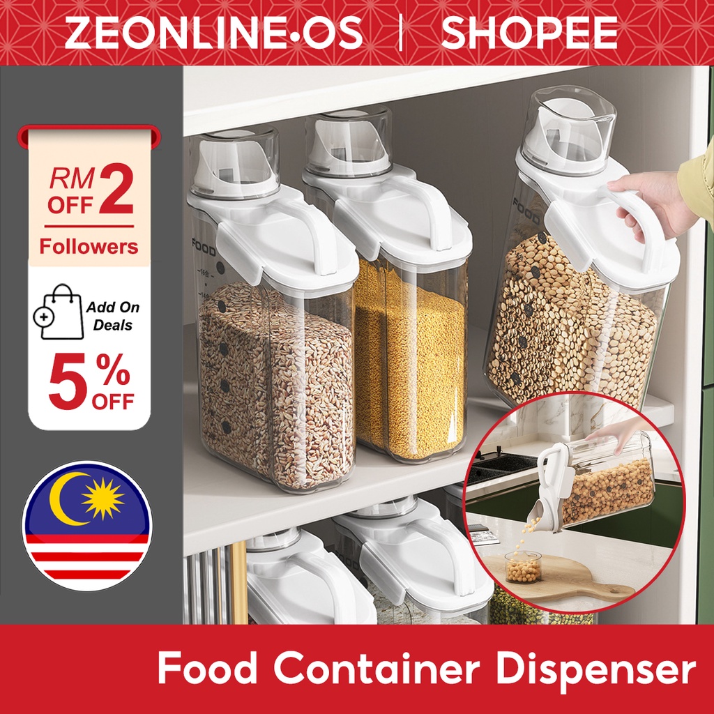 2000/2800ml Japanese Premium Anti-Leak Thick Cereal Food Container ...