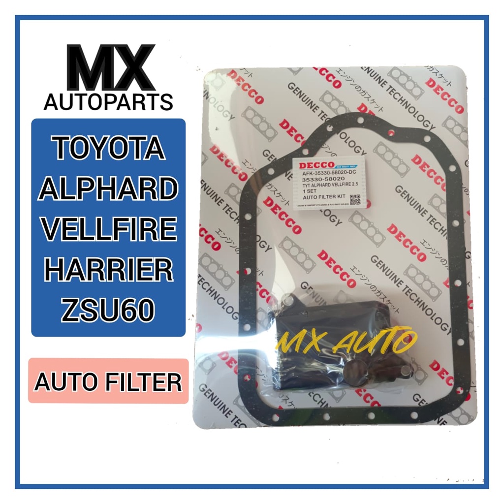 AUTO FILTER KIT SET TOYOTA HARRIER ZSU60 ALPHARD VELLFIRE AGH30 GGH30 2 ...
