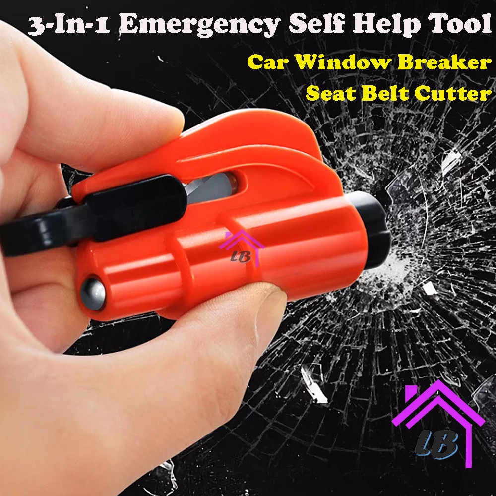 Car Escape Rescue Tools Emergency Safety Hammer Tools Seat Belt Cutter ...