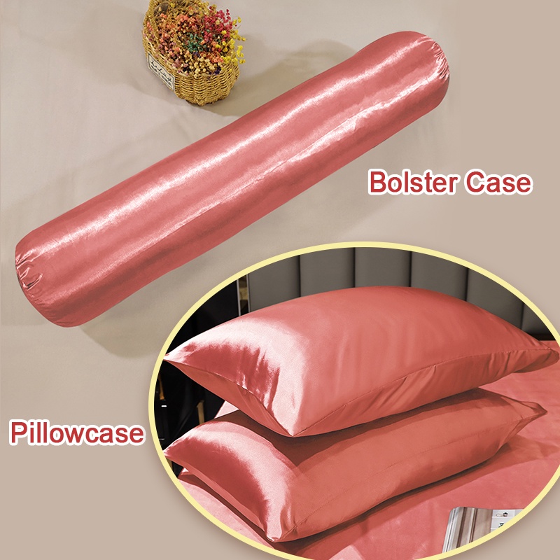 【Ready Stock+ Local Seller】1 Piece luxury Satin Soft Silk 16 Solid ...