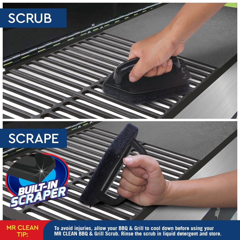 Mr Clean BBQ + Grill Scrub ABMH017 | Shopee Malaysia