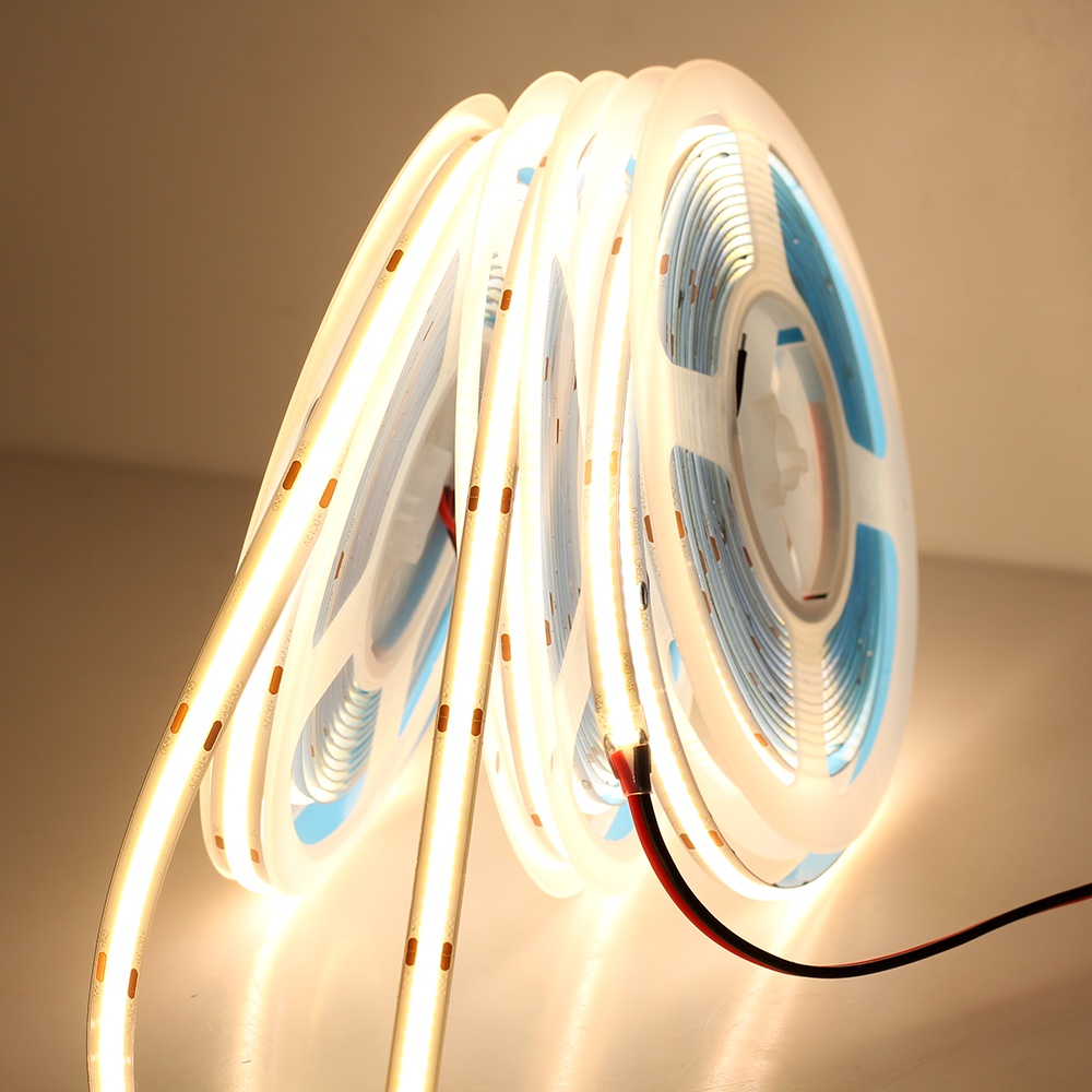DC12V 24V 5M COB LED Strip High Density 320led/m 480led/m 528led/m ...