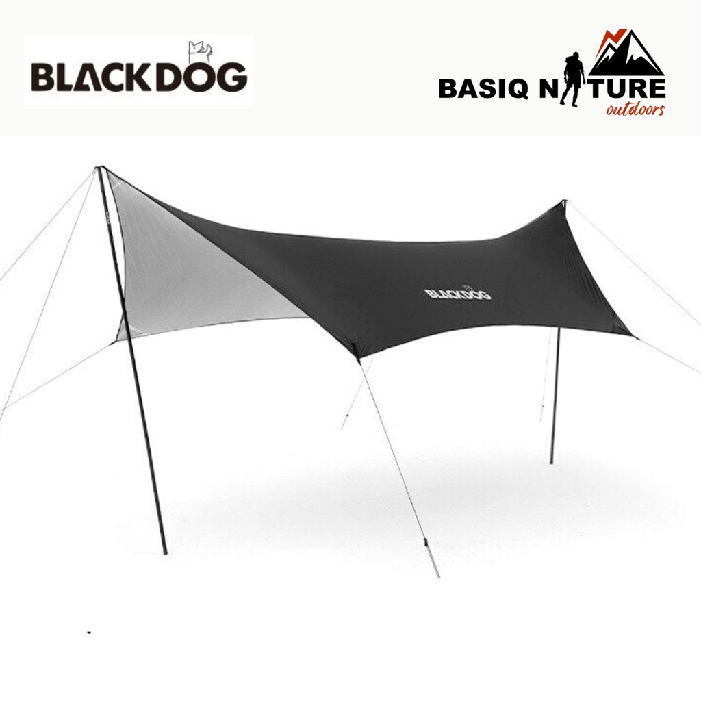 BasiqNature Blackdog Flysheet Tent 150D Oxford Cloth Waterproof Outdoor ...