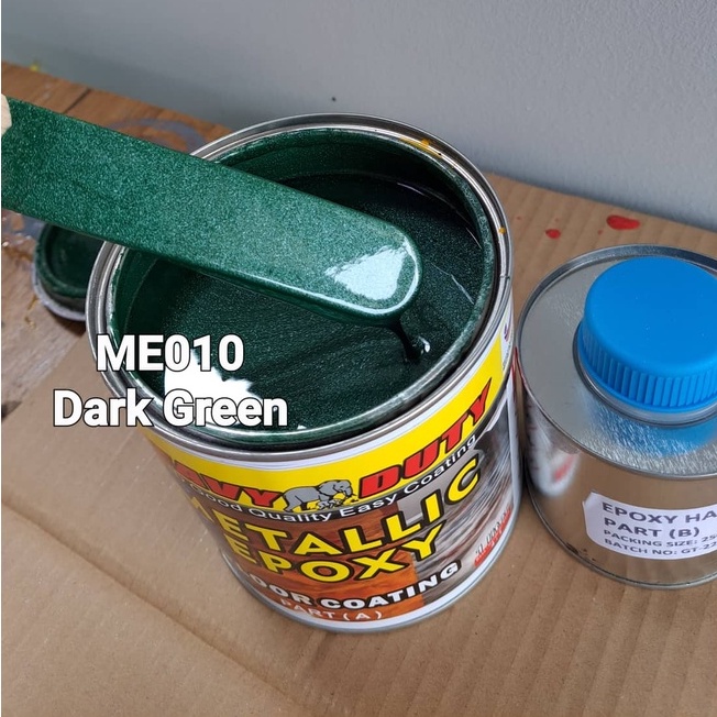 ME010 DARK GREEN ( Metallic Epoxy Paint ) 1L METALLIC EPOXY FLOOR PAINT ...