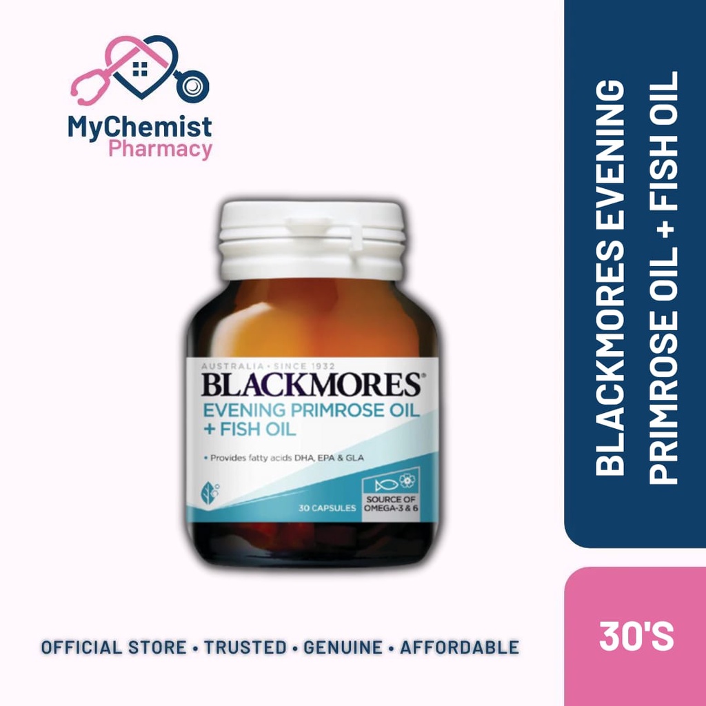 Blackmores Evening Primrose Oil + Fish Oil 30's | Shopee Malaysia