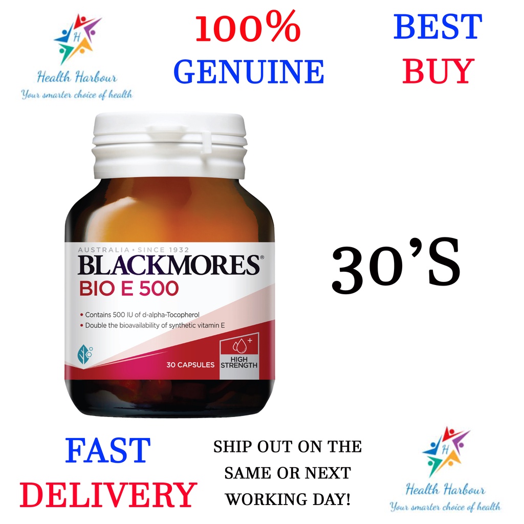 BLACKMORES BIO E 500 IU 30'S (EXP:20/07/2025) | Shopee Malaysia