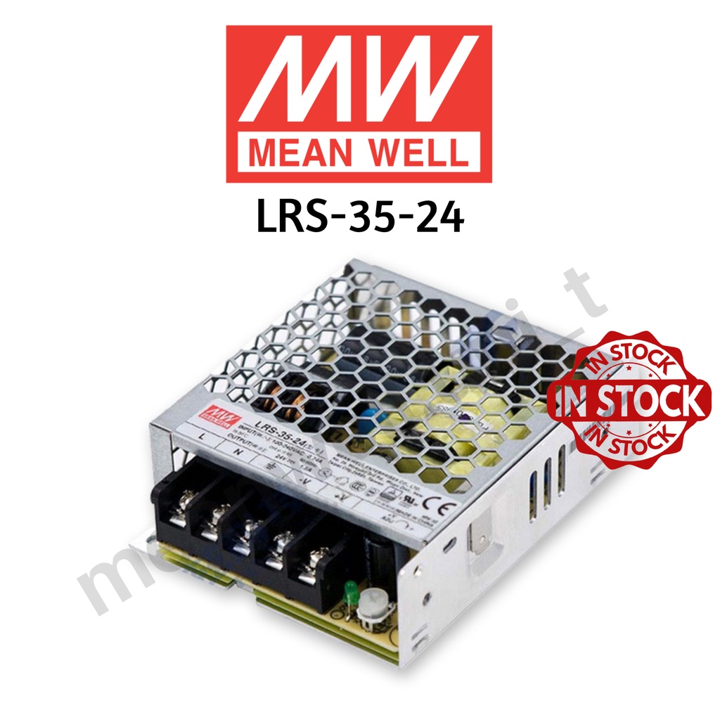 Mean Well LRS-35-24 35W 24V 1.5A AC/DC MeanWell Switching Power Supply | Shopee Malaysia