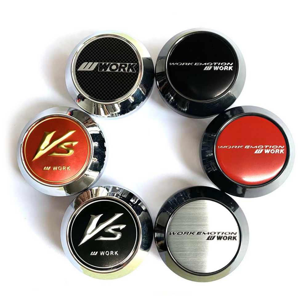 4PC 69MM WORK Sticker Wheel Center Cap Hubcaps Rims Car-Covers Cap WORK ...