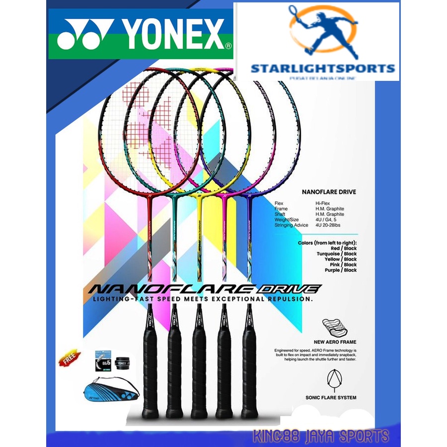 Original YONEX NANO FLARE DRIVE BADMINTON RACKET | Shopee Malaysia