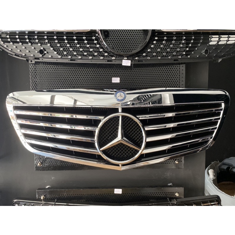 Mercedes Benz w221 facelift S65 AMG sport front grill grille star logo ...