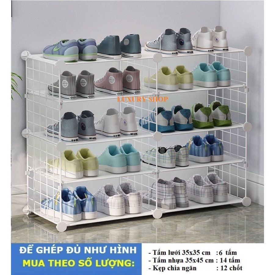 Multi-purpose assembled steel mesh, Shoe rack (Free latch included ...