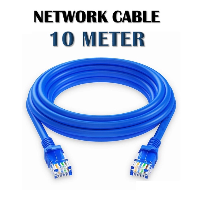 RJ45 CAT5 CAT5E CAT6 CAT6E Ethernet Network LAN Cable PVC Modem Router ...