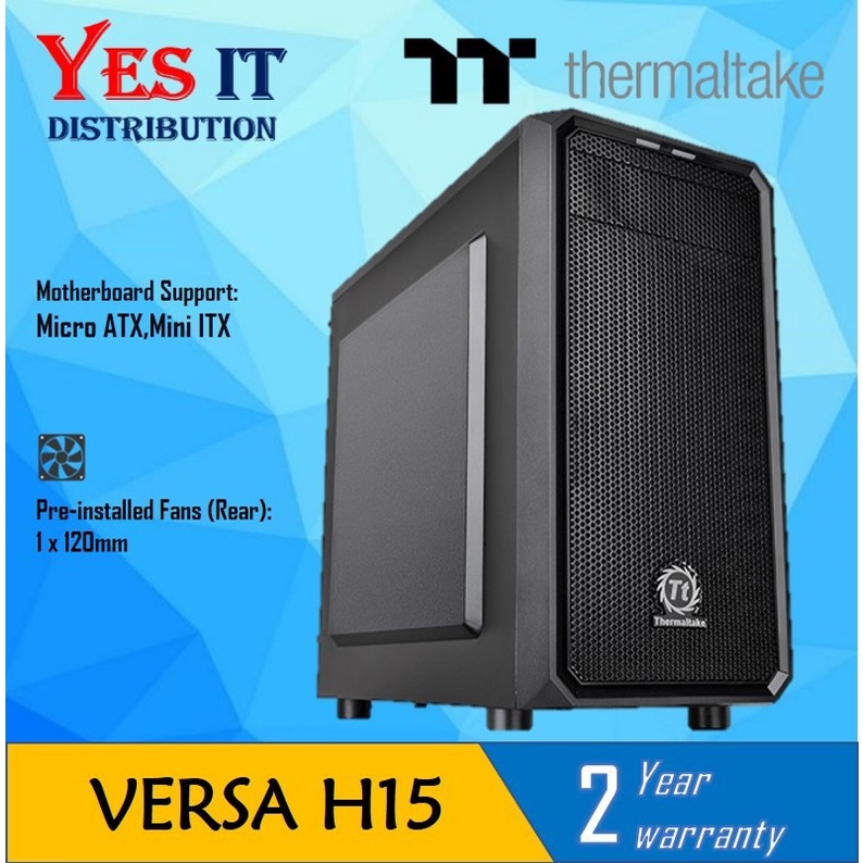 Thermaltake Versa H24- WINDOW / H15 Black Window Mid-Tower Chassis | Shopee Malaysia