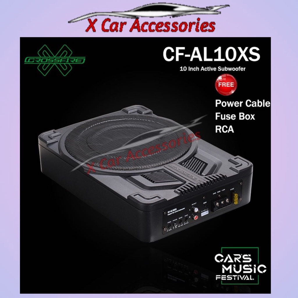 CROSSFIRE CF-AL10XS 10 INCH ACTIVE SUBWOOFER | Shopee Malaysia