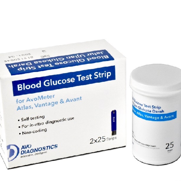 AVOMETER BLOOD GLUCOSE TEST STRIPS (FOR AVANT/VANTAGE) | Shopee Malaysia