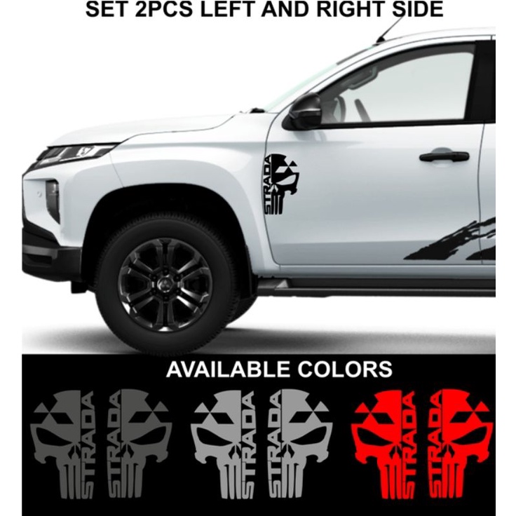 Punisher Sticker Design for Mitsubishi Strada Fit for any Model ...