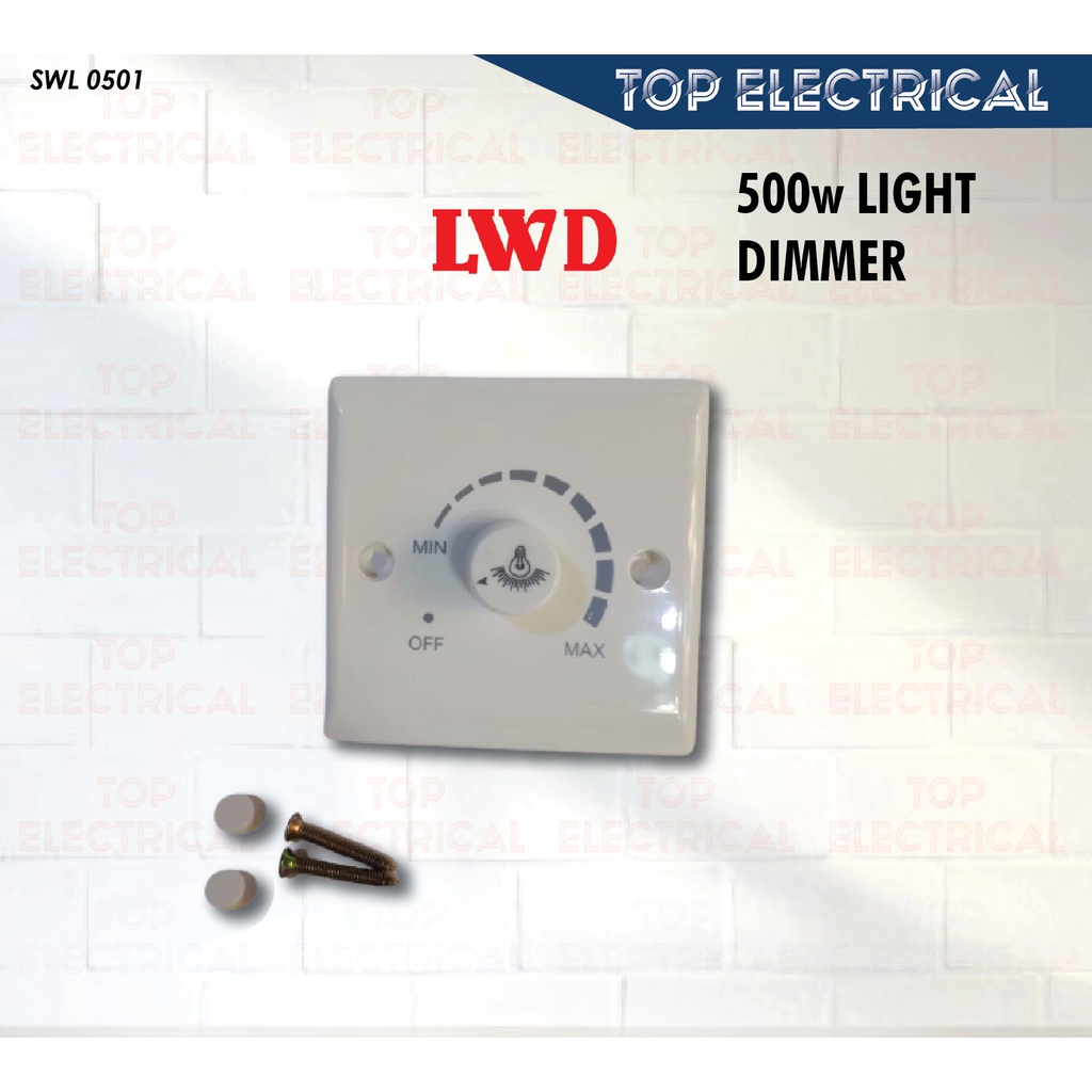 LWD 500W LIGHT DIMMER FLUSH SWITCH / SWITCH SOCKET / WALL SWITCH ...