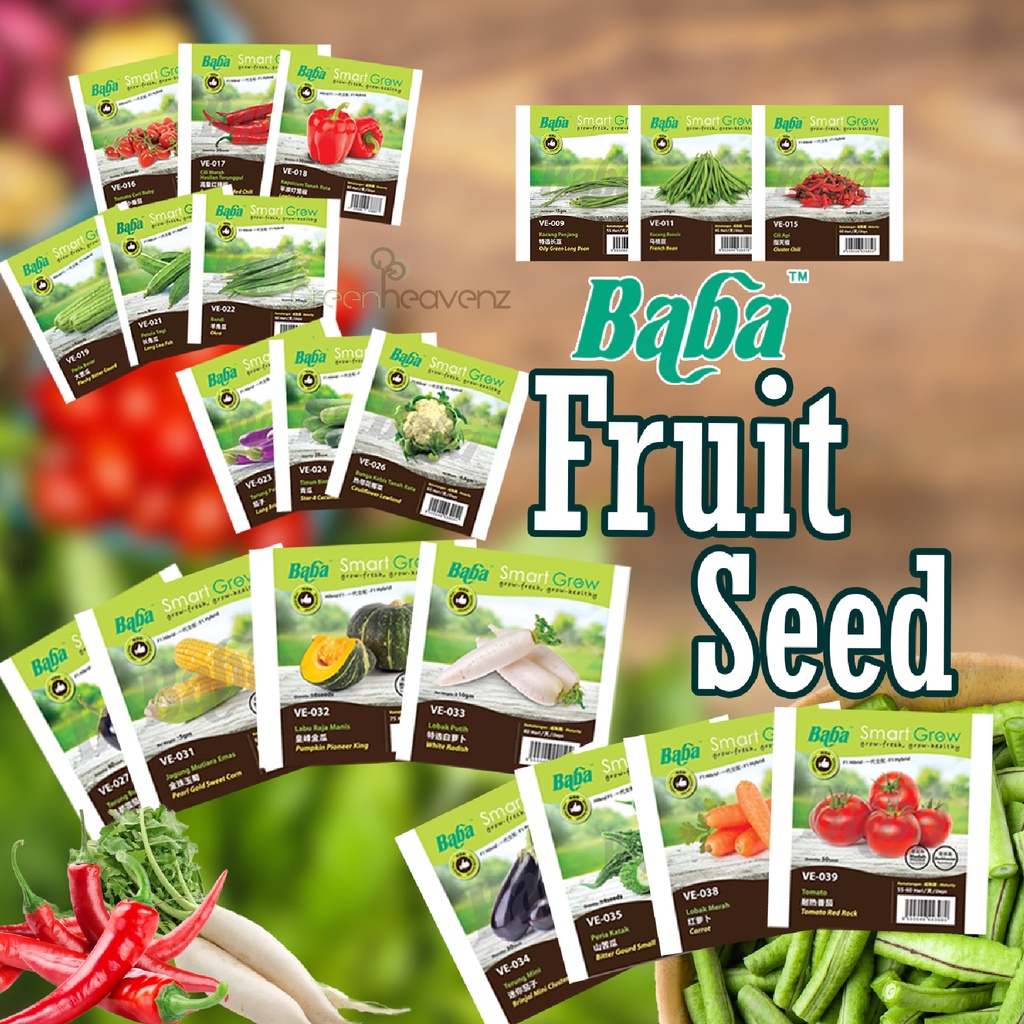 GHZ Baba Seed Fruit Seed Seeds Plant Vegetables Biji Benih Buah Buahan ...