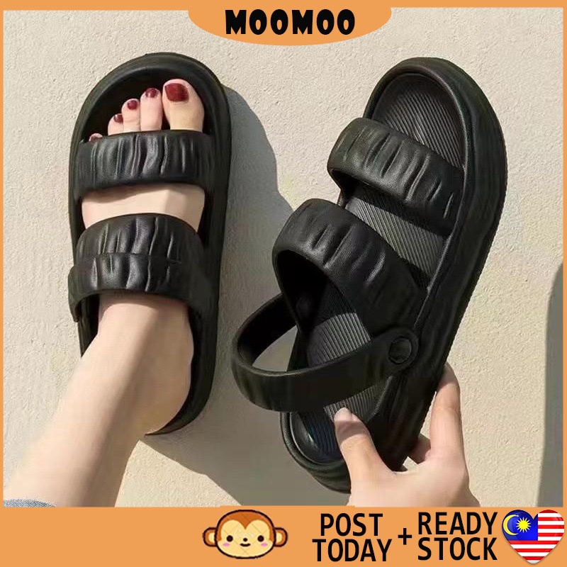 READY STOCK MOOMOO TikTok Shoes / EVA (2 Ways Wear) / Women Sandals ...