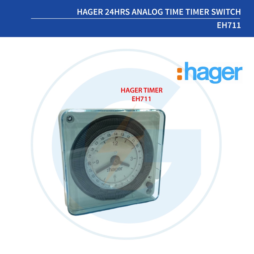 Old Model Hager / New Model Hager - Hager EH711/EHN711 24hrs Analog Time Timer switch | Shopee ...