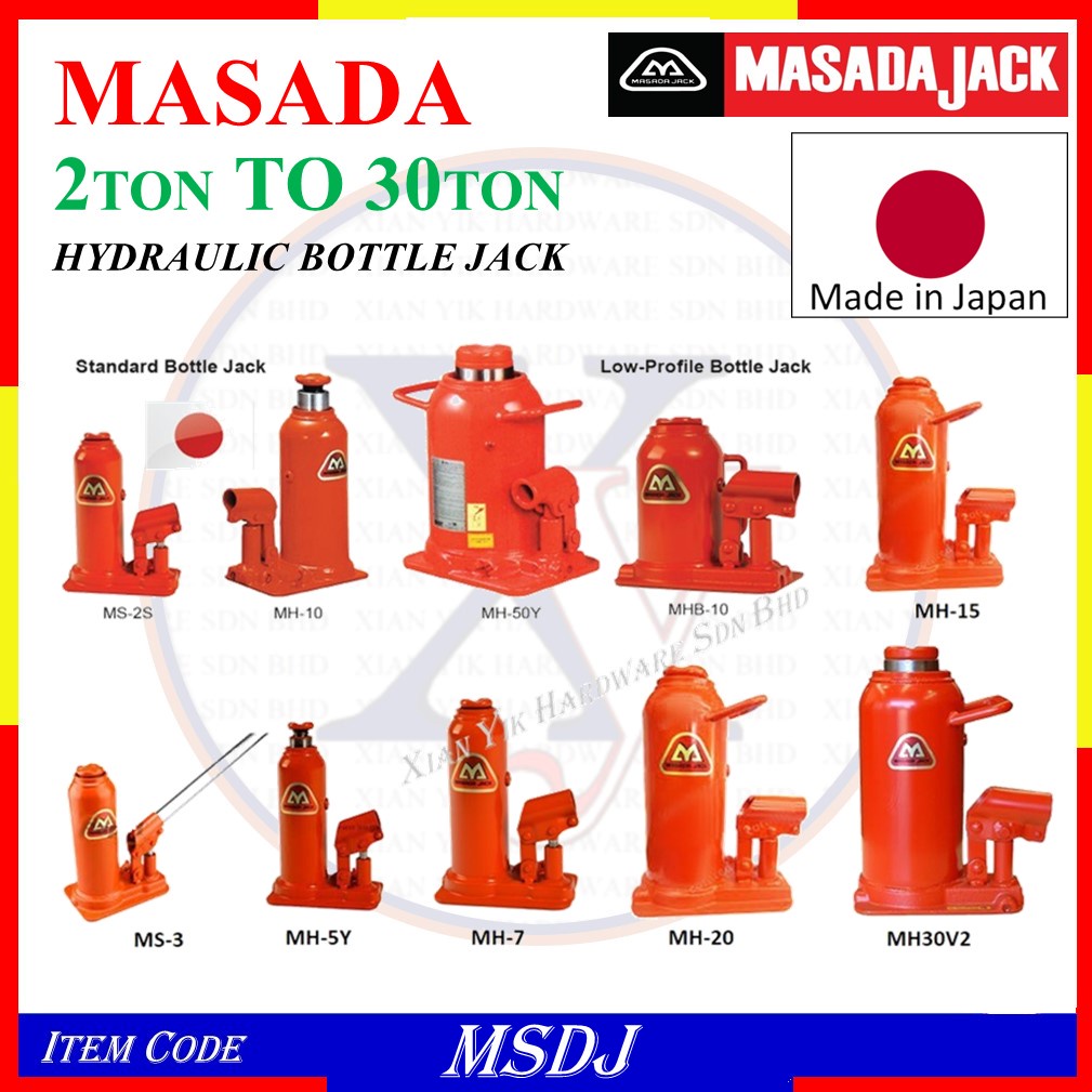 MSDJ- MS-2, MS-3, MS-5, MH-10, MH-15, MH-20 MH-30 JAPAN MASADA ...