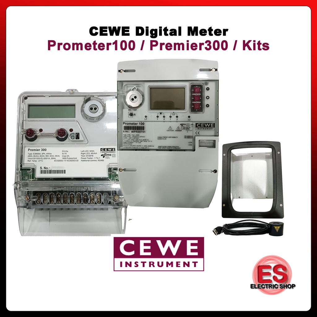 CEWE Prometer 100 / Premier 300 Panel Meter TNB Meter Panel Mounting ...