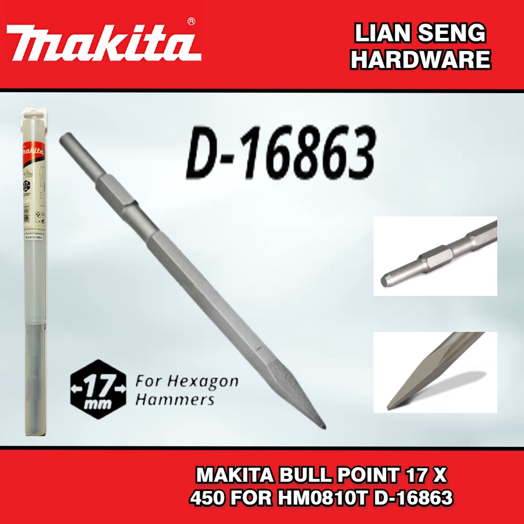 MAKITA BULL POINT 17 X 450 FOR HM0810T D-16863 | Shopee Malaysia